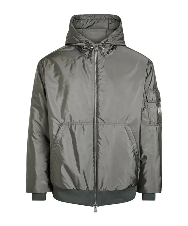 Moncler Hooded Short Windproof Jacket - Gray