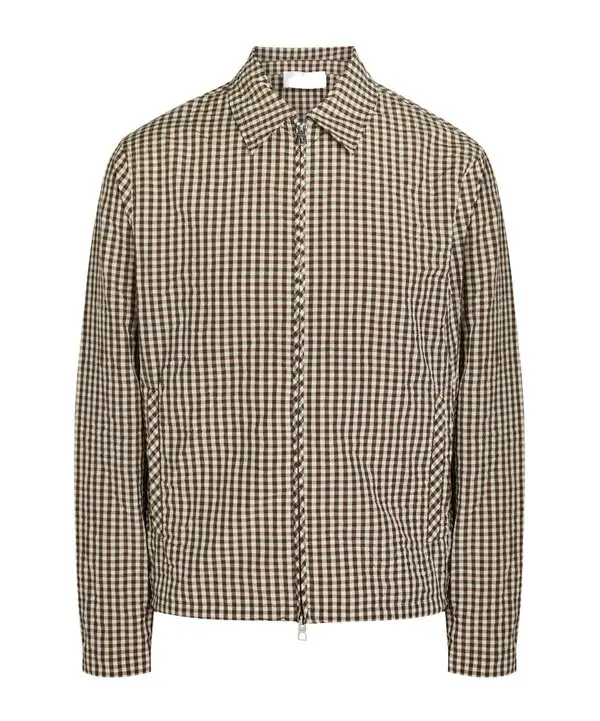 Moncler Check Lapel Full-zip Jacket