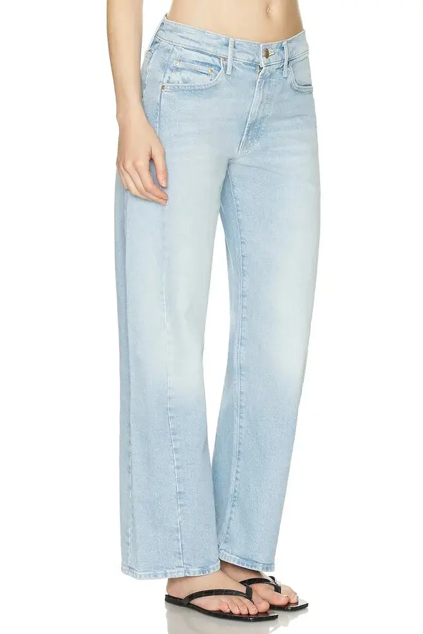 MOTHER Faded Wide-leg Jeans