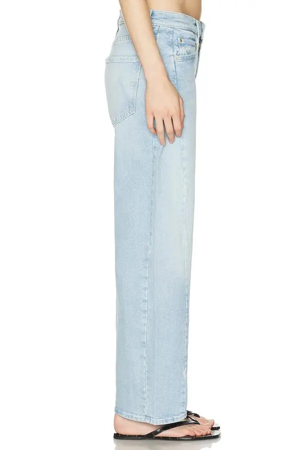 MOTHER Faded Wide-leg Jeans