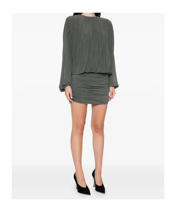 Magda Butrym Ruched Gathered-detailing Mini Dress
