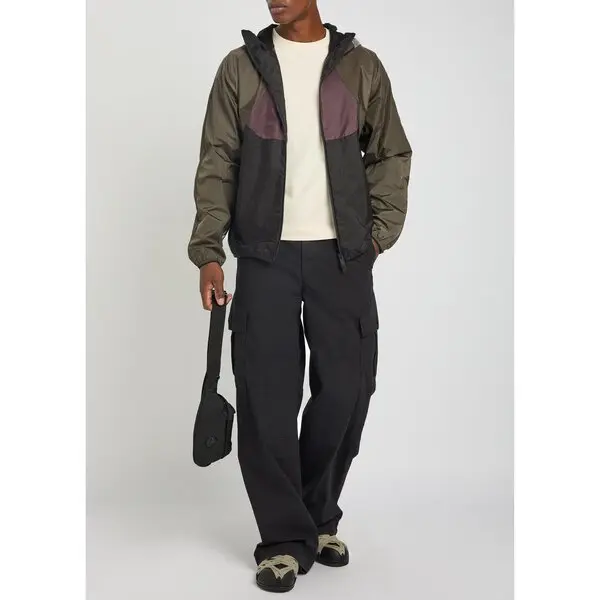 Moncler Color-blocked Hooded Windproof Jacket