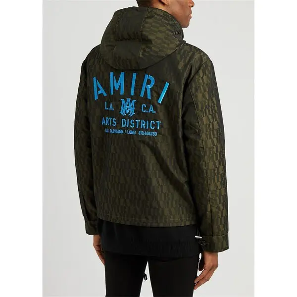 Amiri Jacquard Hooded Windbreaker