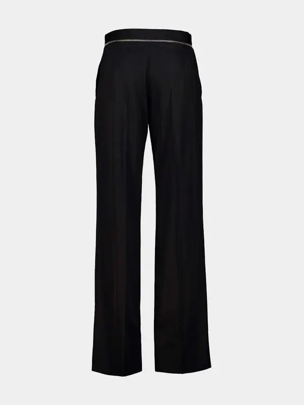 Stella McCartney Zip-detailed Straight-leg Trousers