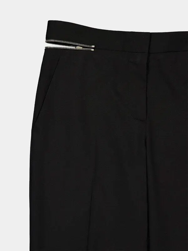 Stella McCartney Zip-detailed Straight-leg Trousers