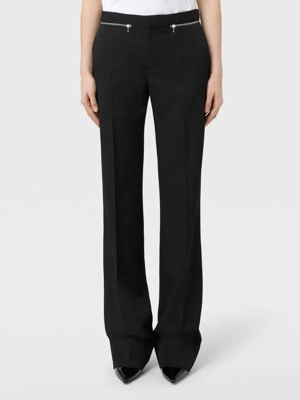 Stella McCartney Zip-detailed Straight-leg Trousers