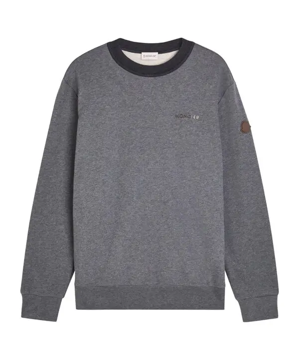 Moncler Cotton Sweatshirt - Gray