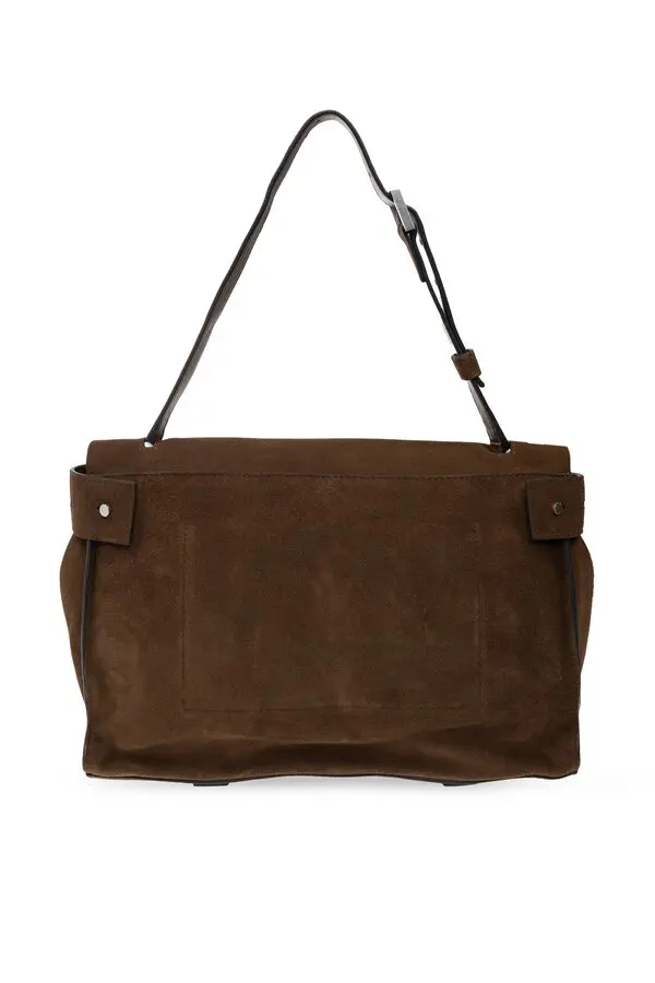 ALLSAINTS Ursa Flap Shoulder Bag - Brown