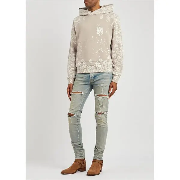 Amiri Paisley Print Hoodie