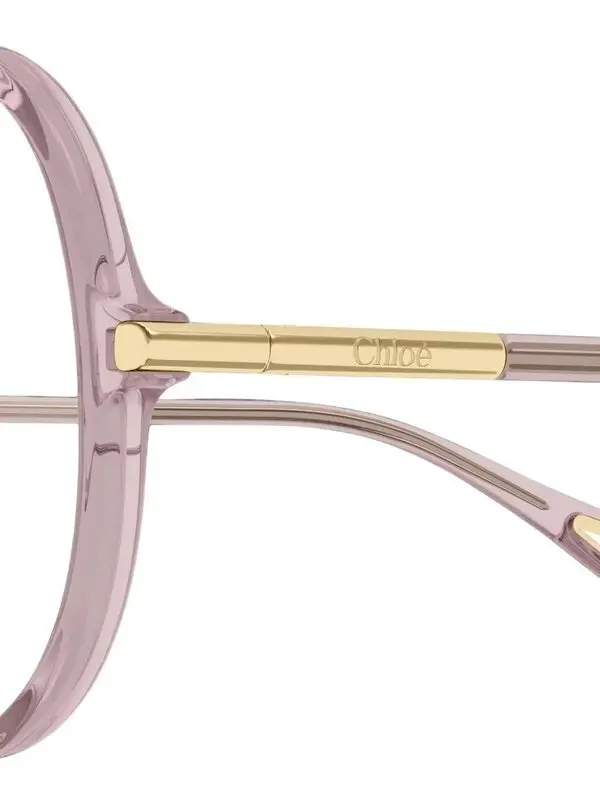 Chloé Eyewear Pilot-frame Double Bridge Glasses
