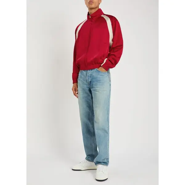 Saint Laurent Satin-crepe Track Jacket