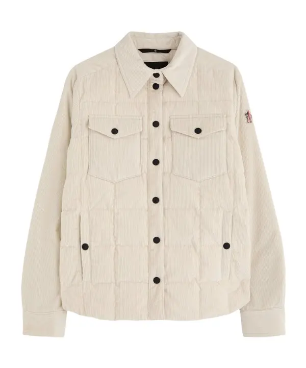 Moncler Quilted Shirt-jacket - Nude
