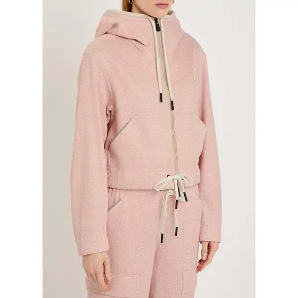 Moncler Cropped Hooded Zip Jacket