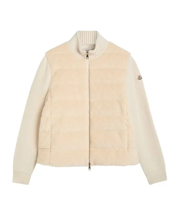 Moncler Teddy-fleece Hybrid Puffer