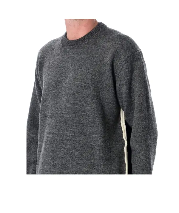 Comme Des Garçons Homme Long Sleeved Jumper - Black