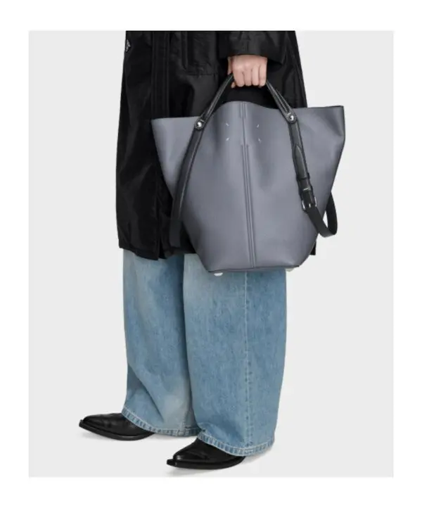 MAISON MARGIELA Dress-age Pebbled Leather Tote Bag