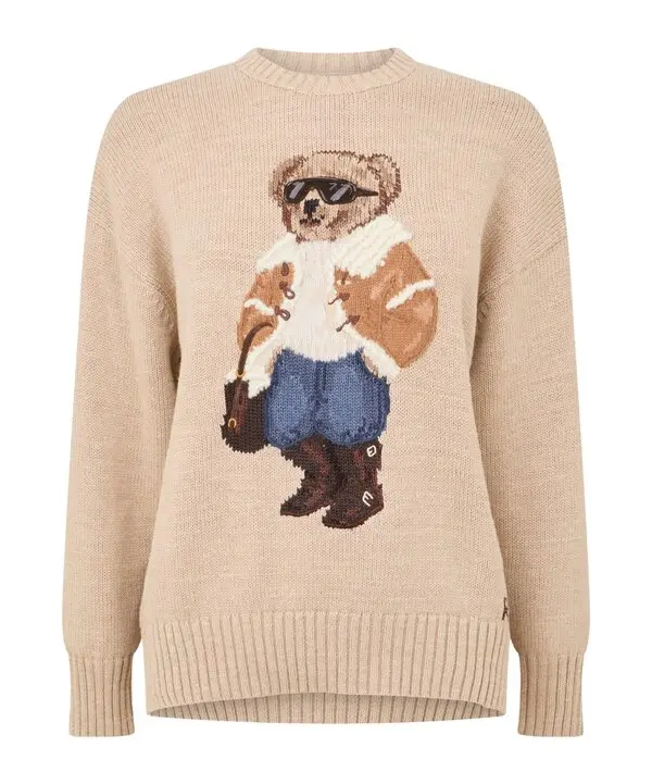 Polo Ralph Lauren Crew-neck Bear-intarsia Sweater