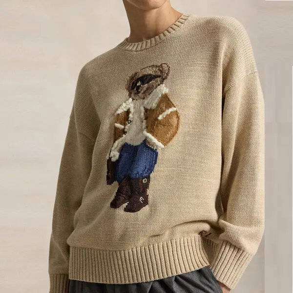 Polo Ralph Lauren Crew-neck Bear-intarsia Sweater