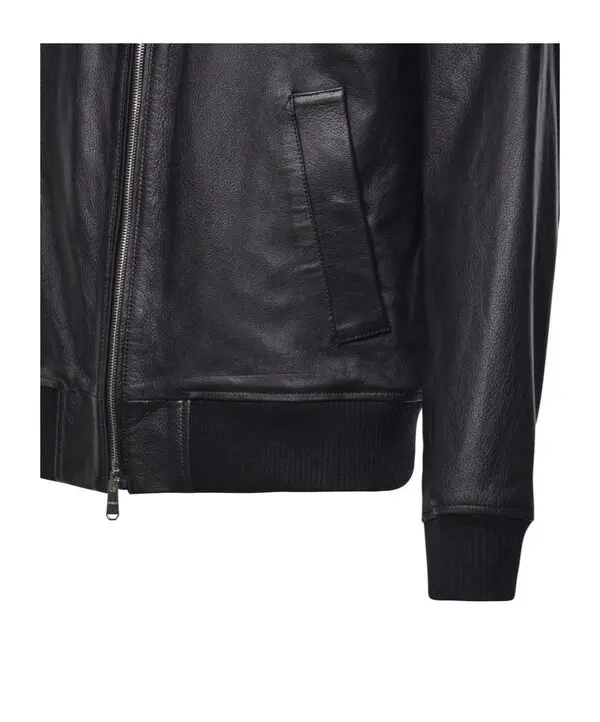 DONDUP Ribbed Hem Zip-up Jacket