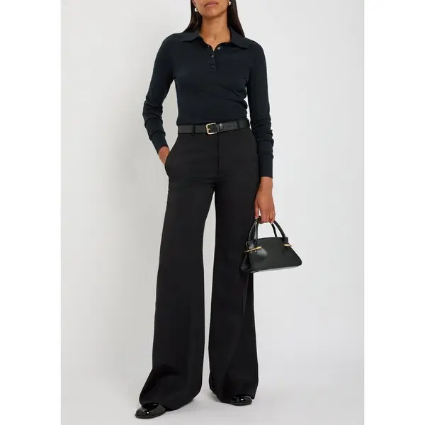 Givenchy Silk-blend Polo Top