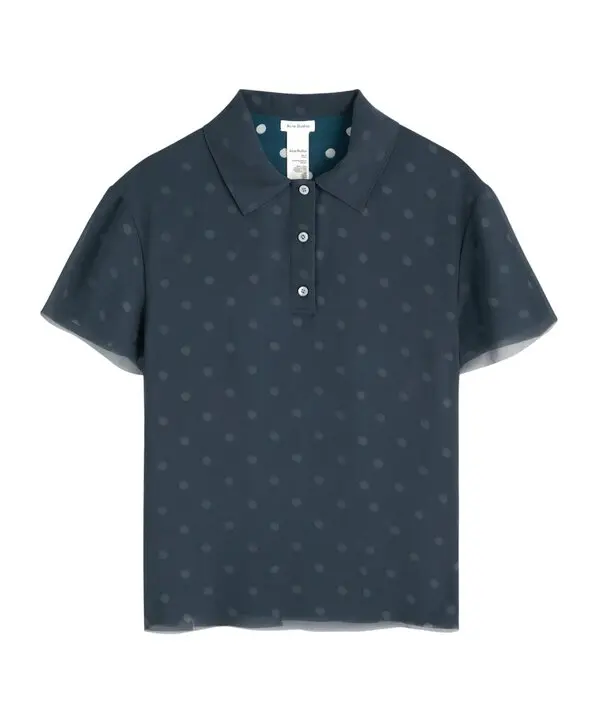 Acne Studios Chiffon Polo Shirt
