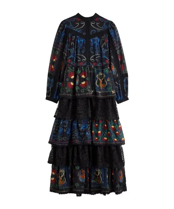 Farm Rio Cotton Dress - Black