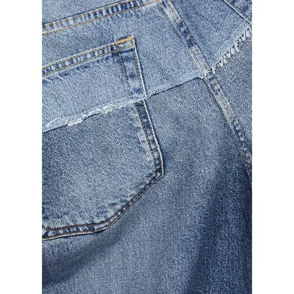 Rag & Bone High-waisted Two-tone Wide-leg Jeans