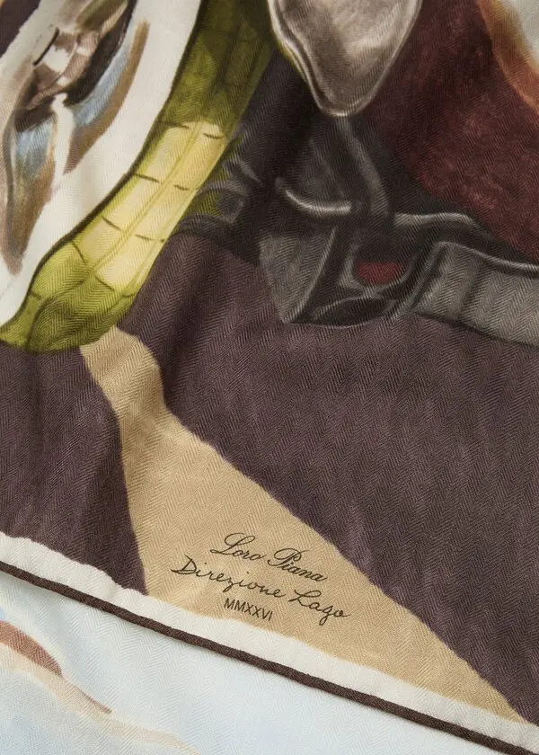 Loro Piana Direzione Lago Foulard 90 X 90