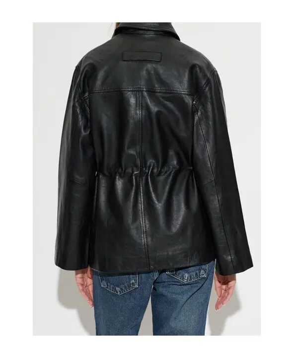 Samsøe Samsøe Salaax Long-sleeve Leather Jacket