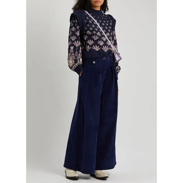Farm Rio Tr Low Waisted Tailored Trouse