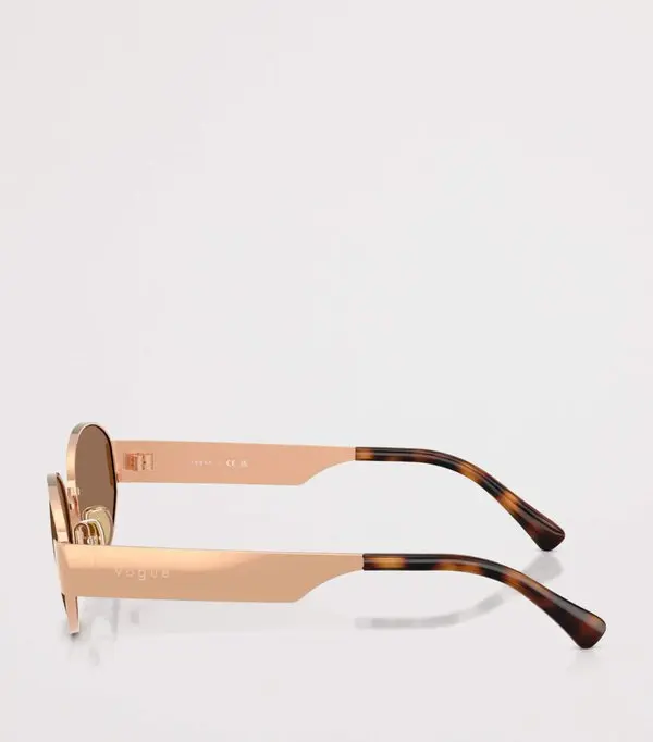 VOGUE Metal Oval Sunglasses