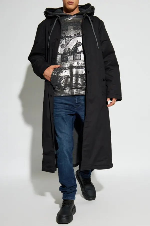 DIESEL® S-boxt-hood-q6 Logo-printed Hoodie