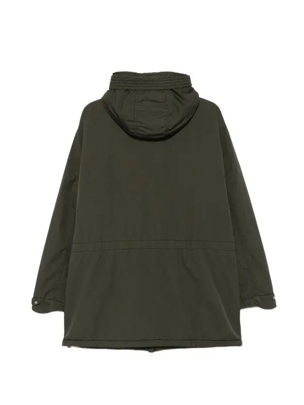 Aspesi Hooded Jacket With A Logo Patch