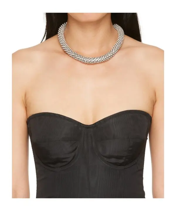 Dolce & Gabbana Rhinestone-embellished Tubular Choker