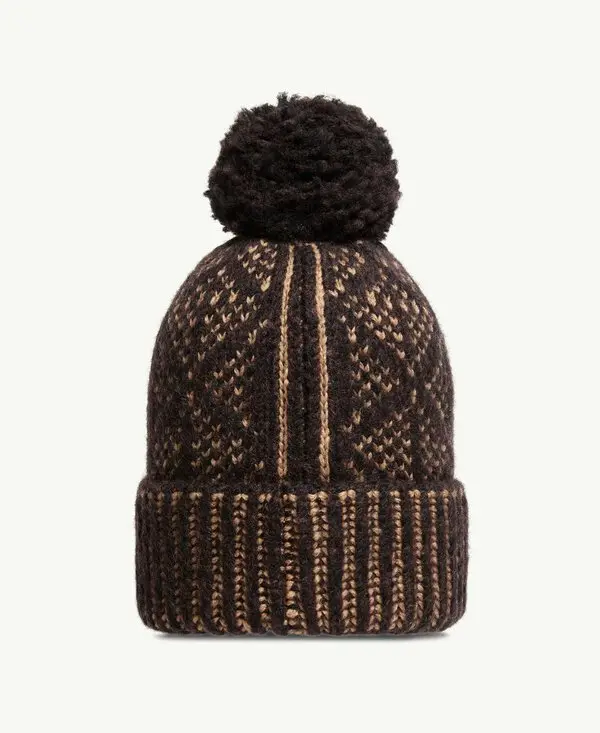 Moncler Pom Pom Ribbed Knit Beanie
