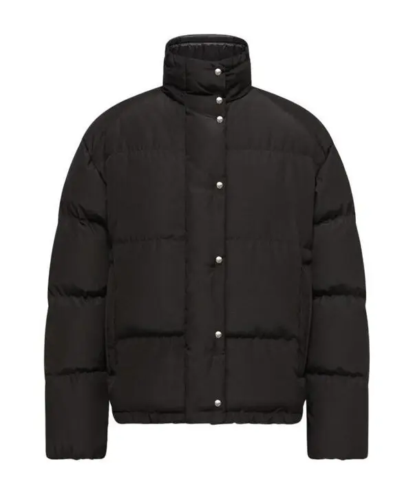 Moncler Verone Button-up Puffer Jacket - Black