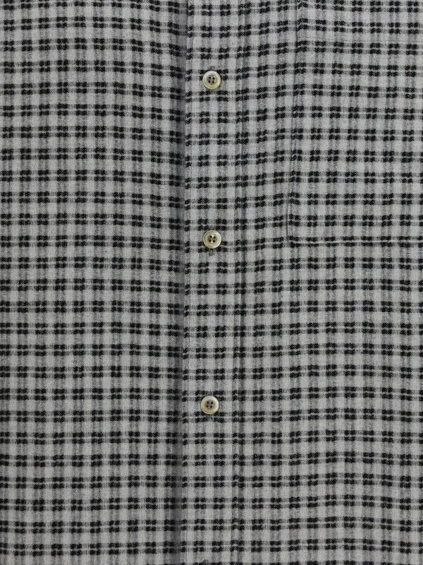 Séfr Micro-check Button-up Shirt