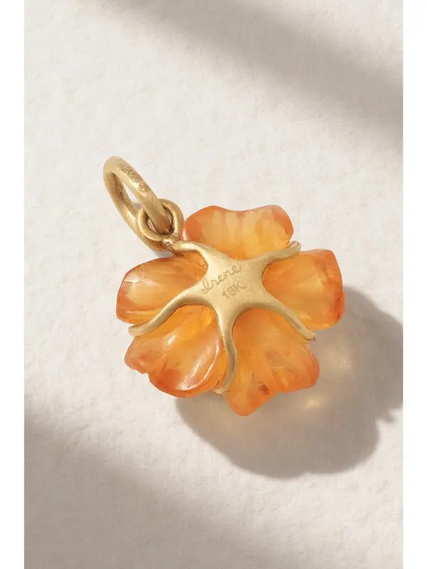 Irene Neuwirth 18-karat Gold, Fire Opal Pendant