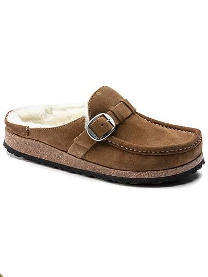 Pink Birkenstock Buckley Shearling Clogs - Brown