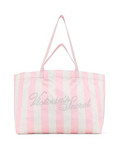 Victoria's Secret Heritage Stripe Carryall Tote Bag - Print