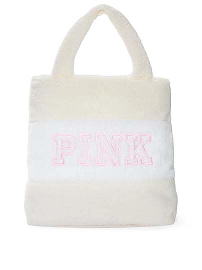 Victoria's Secret Faux-fur Tote Bag - Grey