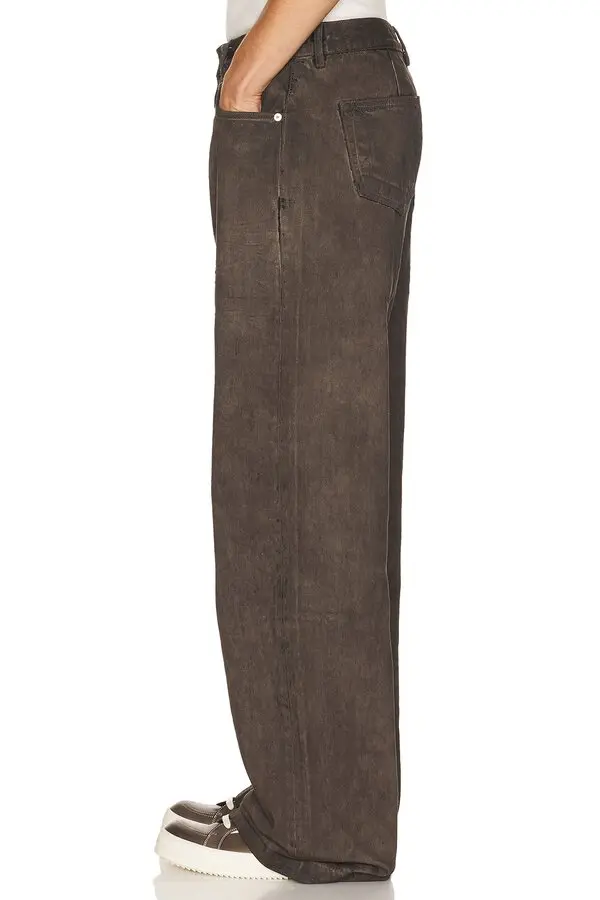 Rick Owens Geth Jeans In Grey