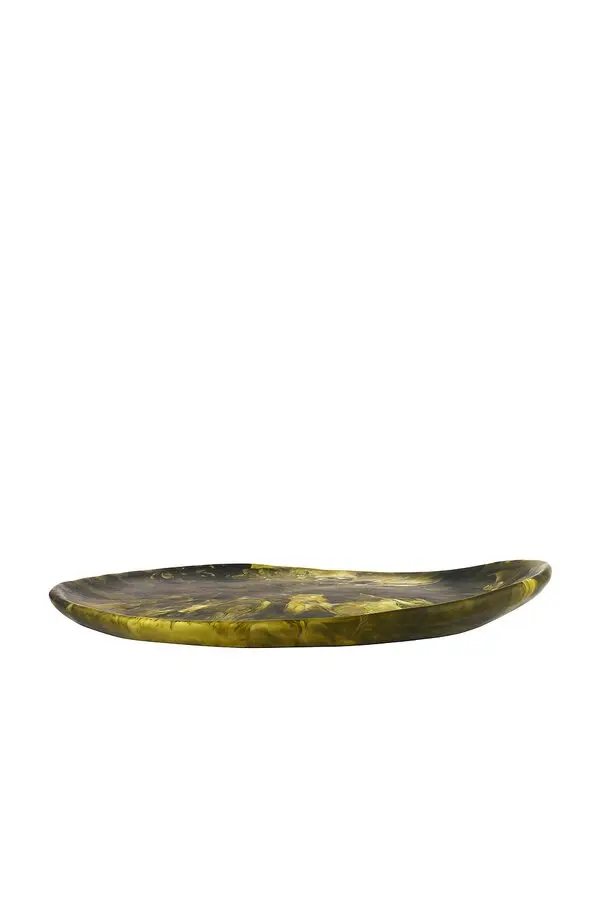 Dinosaur Designs Large Pebble Platter In Green
