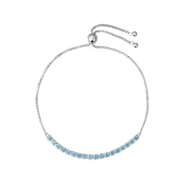 Arte Madrid Sprinkles Line Slider Bracelet Topaz Royal