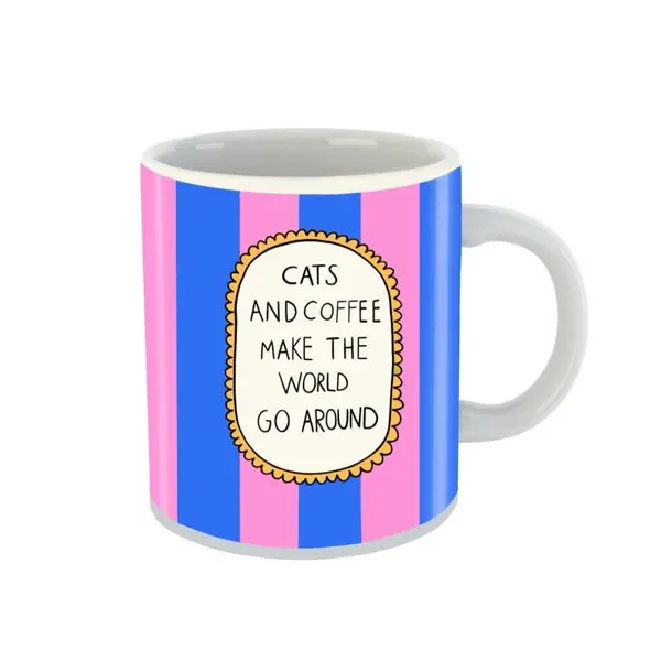 THE PAPER TAIL Cats And Coffee Ceramic Mug