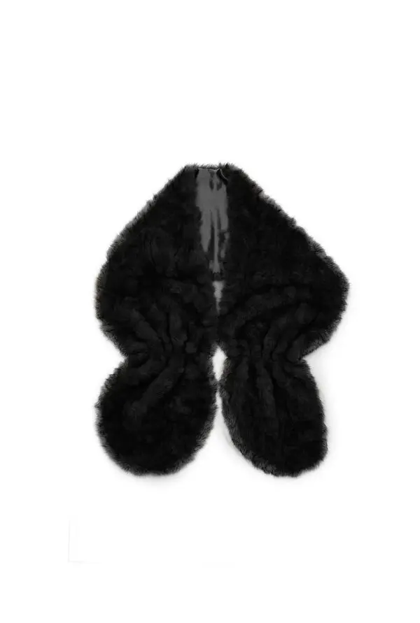 JAMES LAKELAND Textured Faux Fur Collar