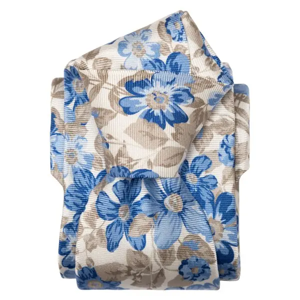 ELIZABETTA MADE IN ITALY Altamura Printed Silk Tie