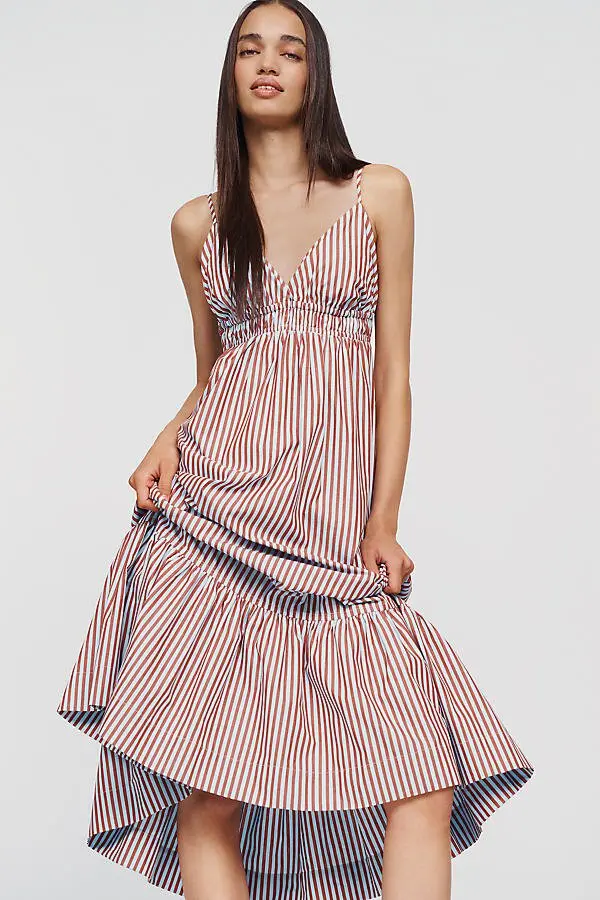 Maeve 100% Cotton Cami Midi Dress