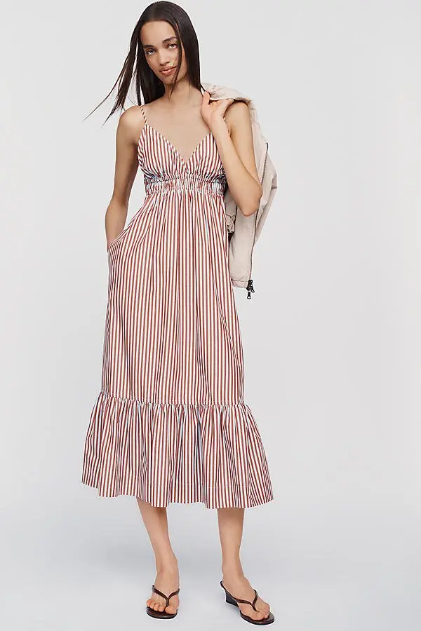 Maeve 100% Cotton Cami Midi Dress