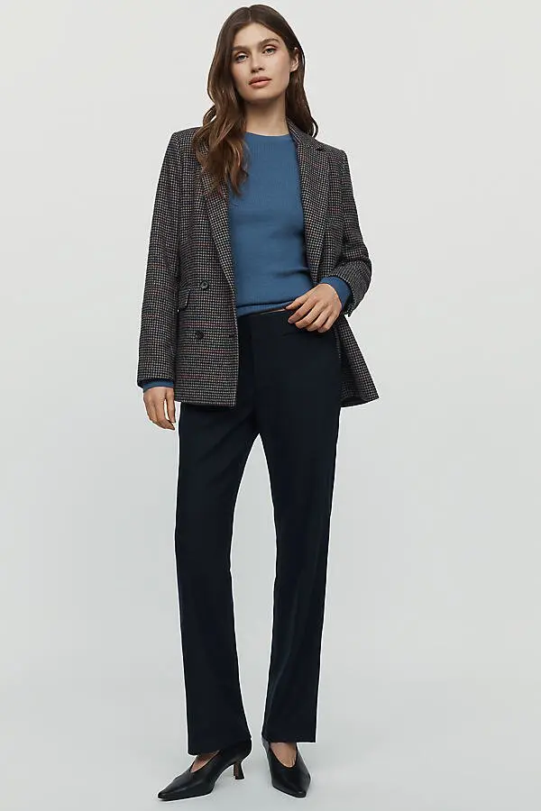 Anthropologie Wool Blend Low Rise Trousers Pants
